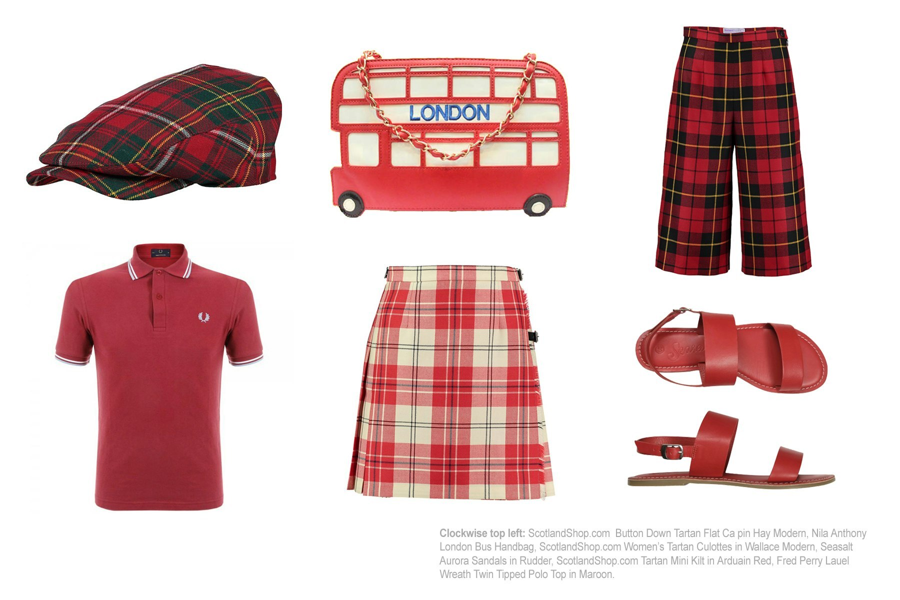 Colour me tartan - Ruby Red July | ScotlandShop