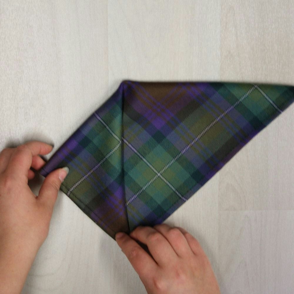 How to fold your tartan pocket square – The Winged… | ScotlandShop