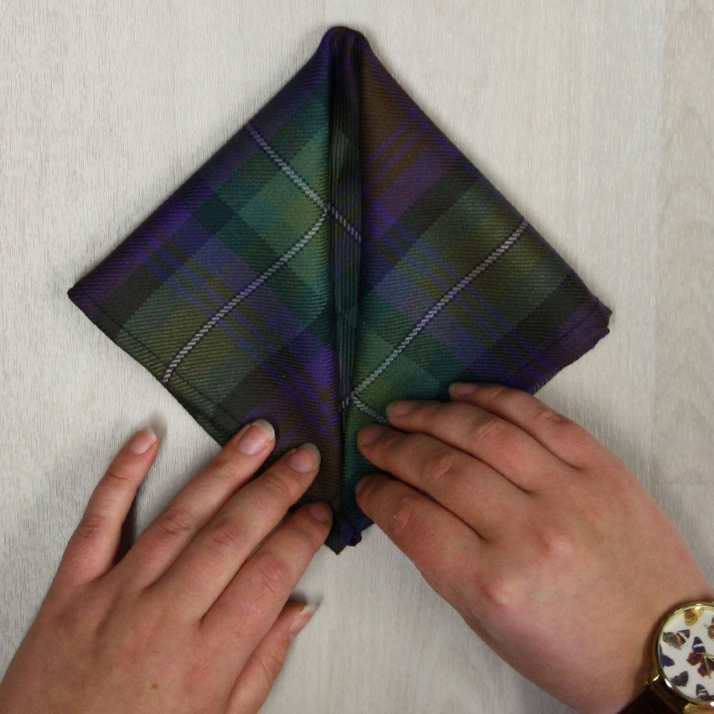 How to fold your tartan pocket square – The Winged… | ScotlandShop