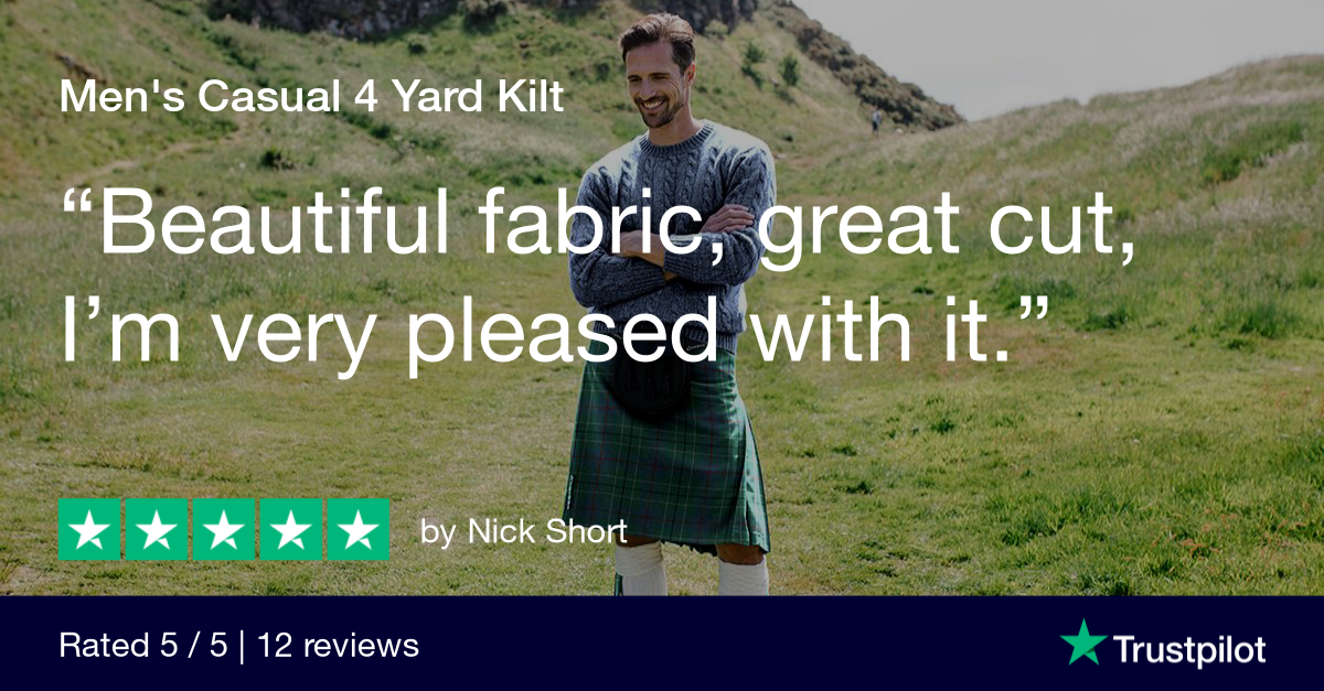 Men's Casual Kilt Sizing Guide | ScotlandShop