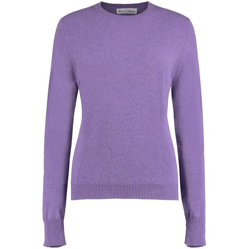 Women's Round Neck Lambswool Sweater | ScotlandShop