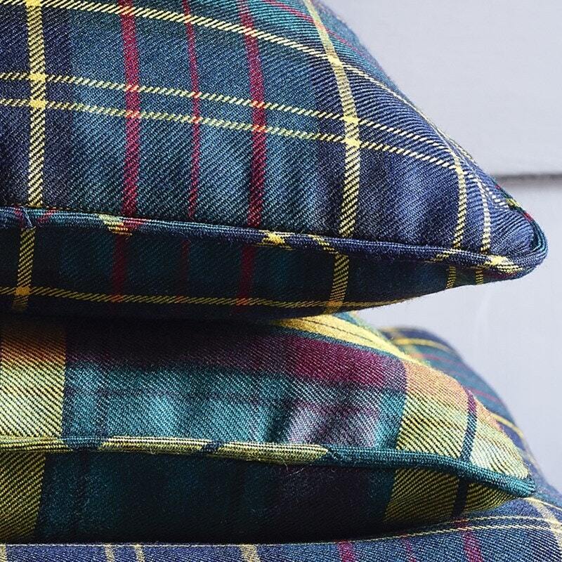 Piped Edge Pillow Covers | Up to 500 Tartans | ScotlandShop