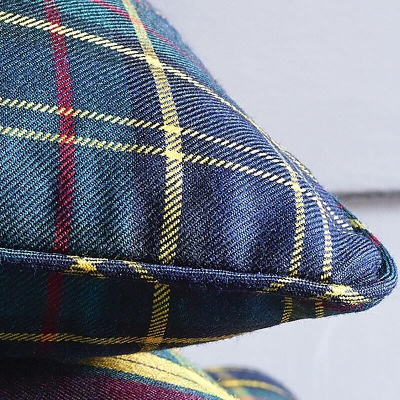 Piped Edge Pillow Covers | Up to 500 Tartans | ScotlandShop
