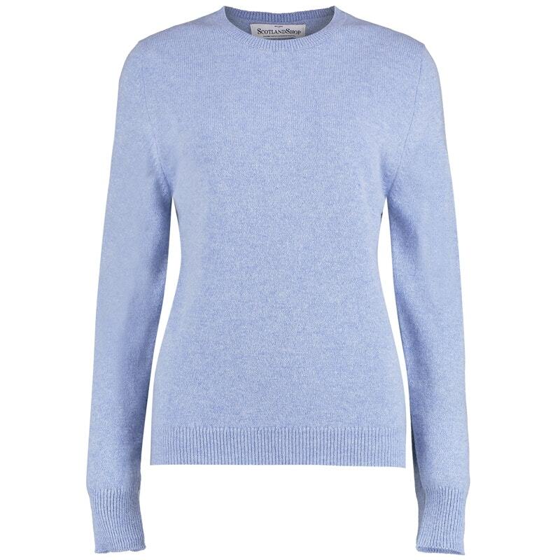 Women's Round Neck Lambswool Sweater | ScotlandShop